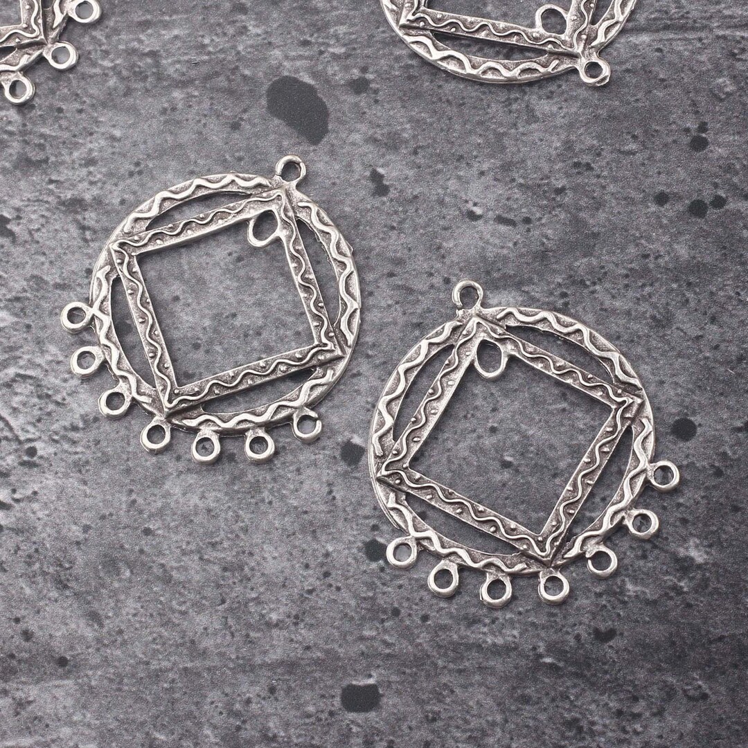 Multi Loop Connector, Chandelier Components, Earring Components, Multi ...