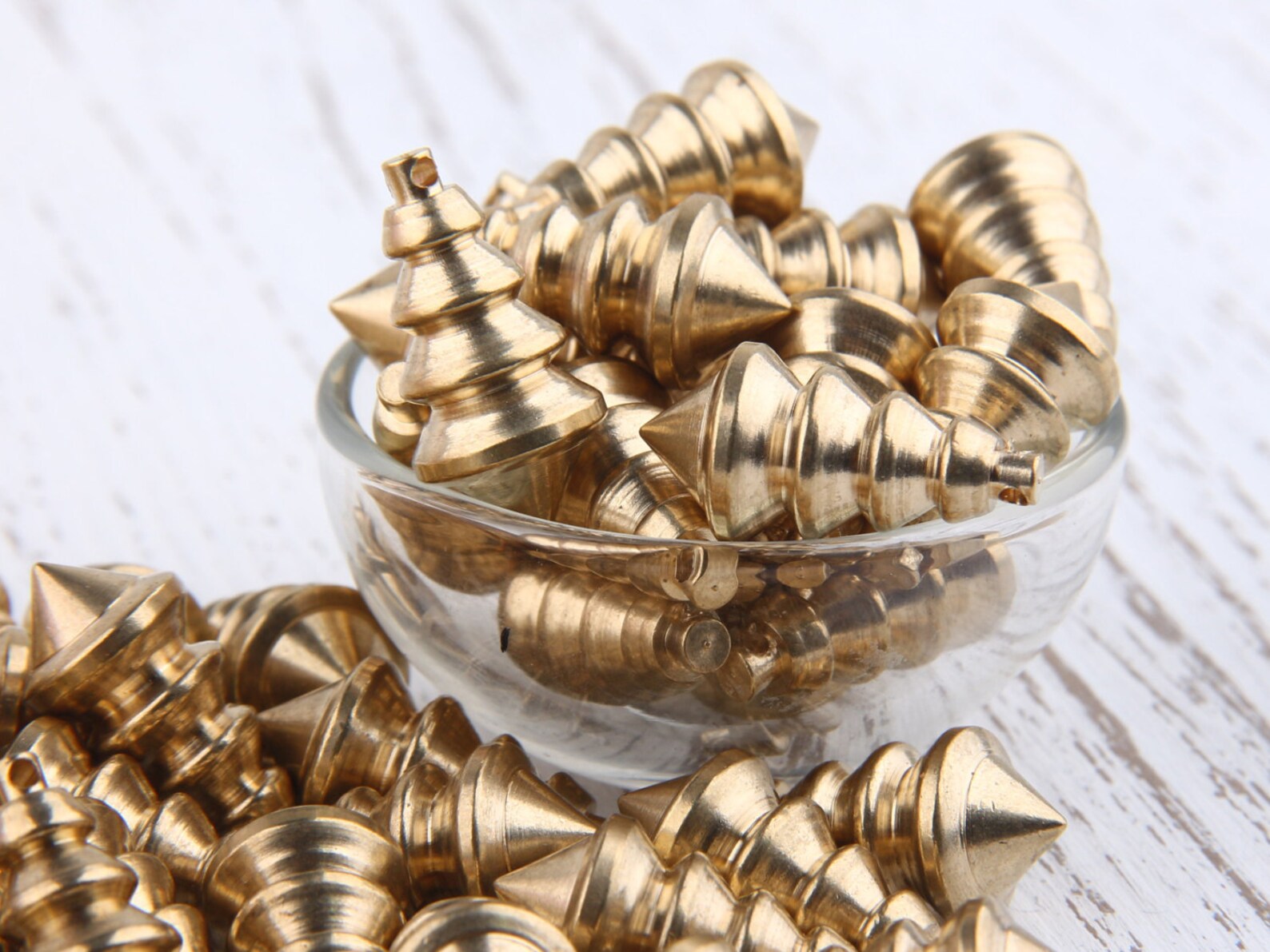 Raw Brass Screw Spike Charms Spike Pendants 12x24mm | Etsy