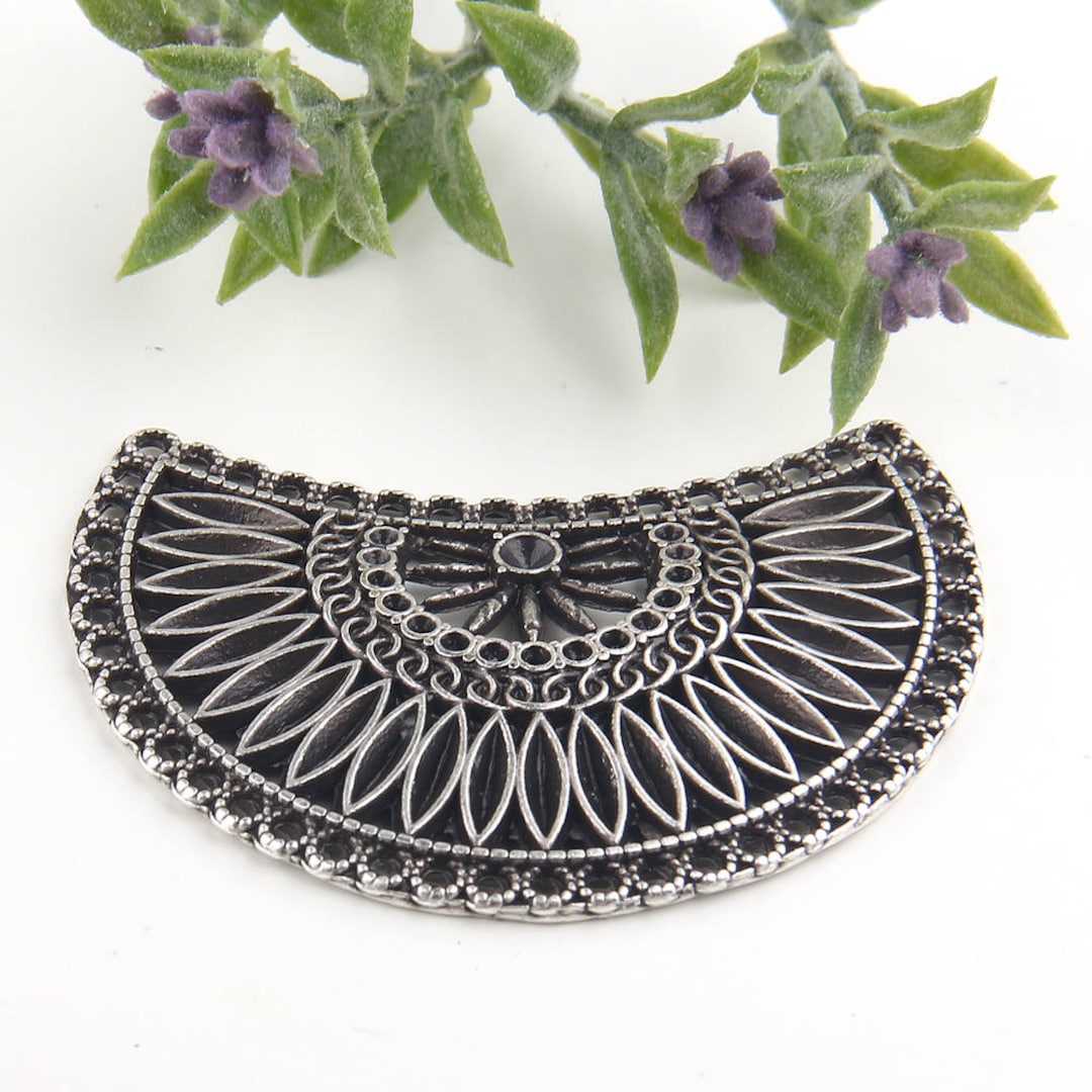 Multi Link Silver, Semi Circle Connector, 1 Piece // SC-199 - Etsy