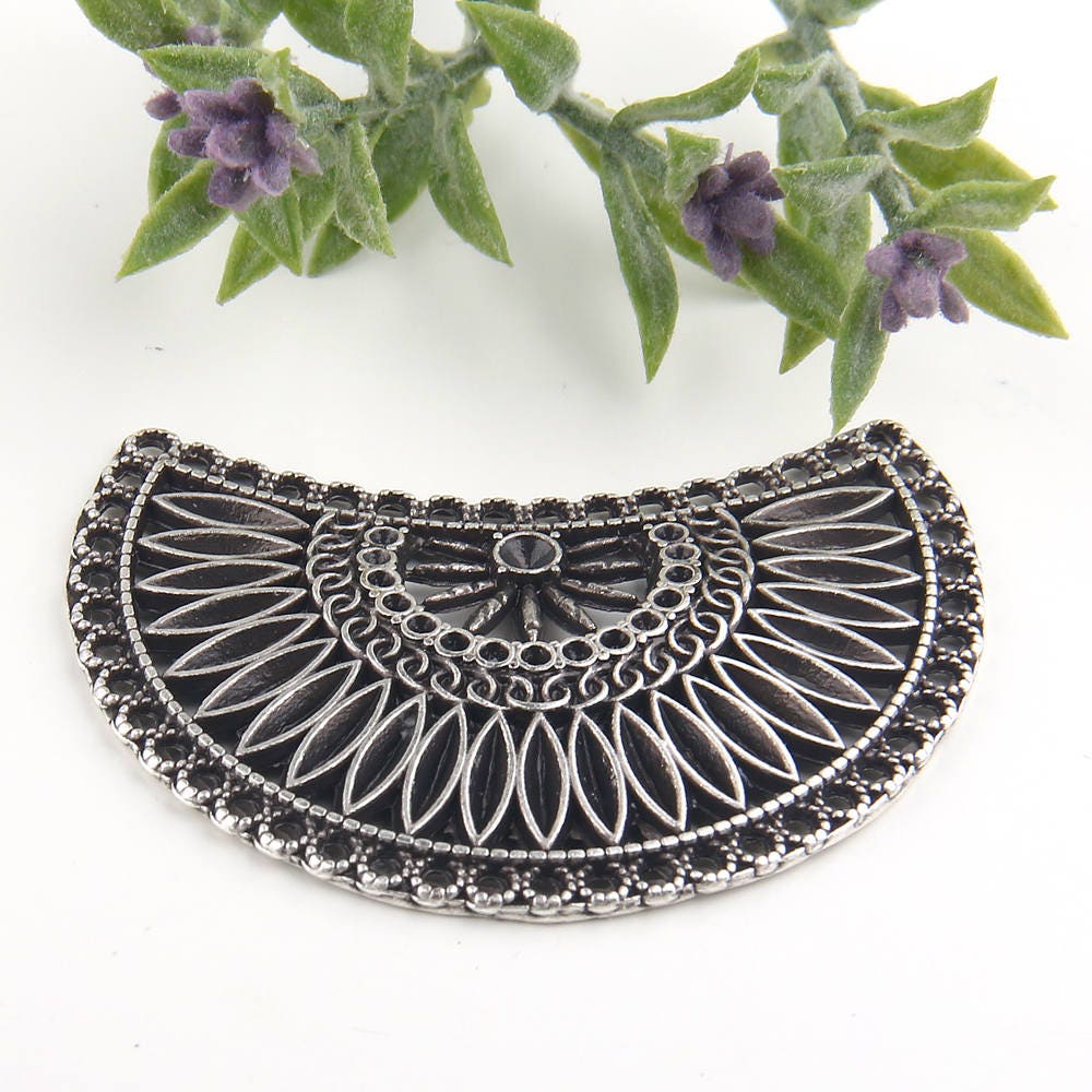 Multi Link Silver, Semi Circle Connector, 1 Piece // SC-199 - Etsy