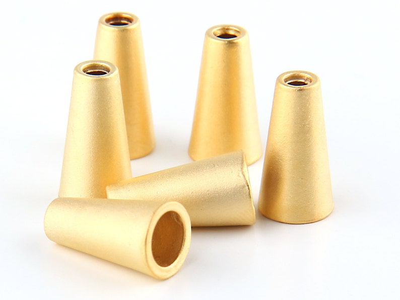 Plain Cone Bead Caps Small Tassel Caps End Caps Gold | Etsy