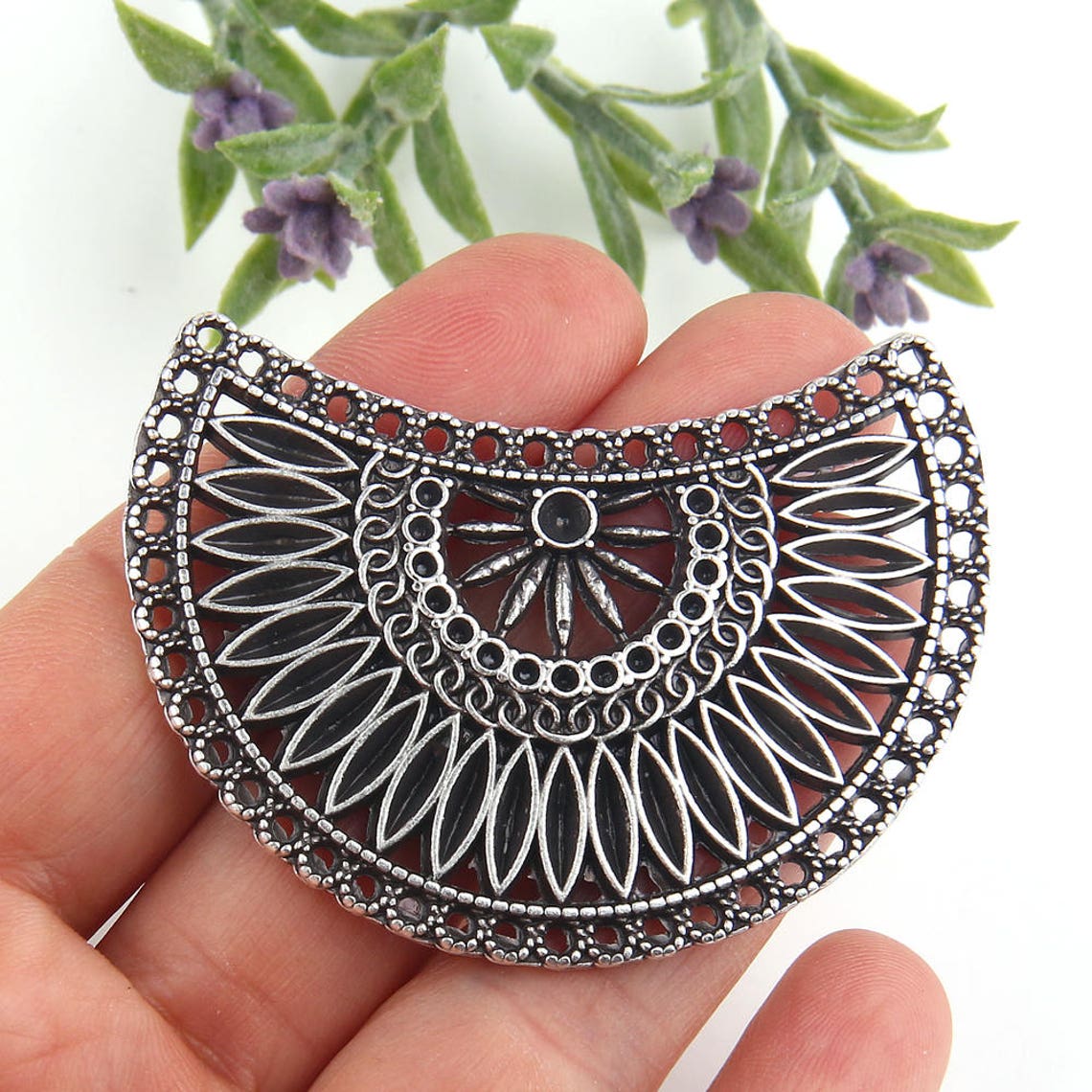 Multi Link Silver, Semi Circle Connector, 1 Piece // SC-199 - Etsy