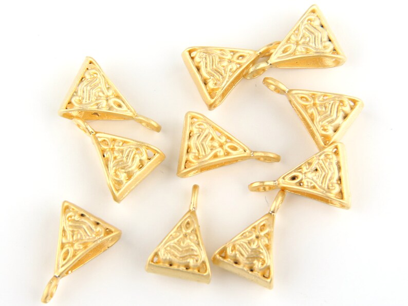 Fretwork Pendant/charm Bails Charm Holder Slider Pendant | Etsy