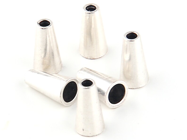 Plain Cone Bead Caps Small Tassel Caps End Caps Silver | Etsy