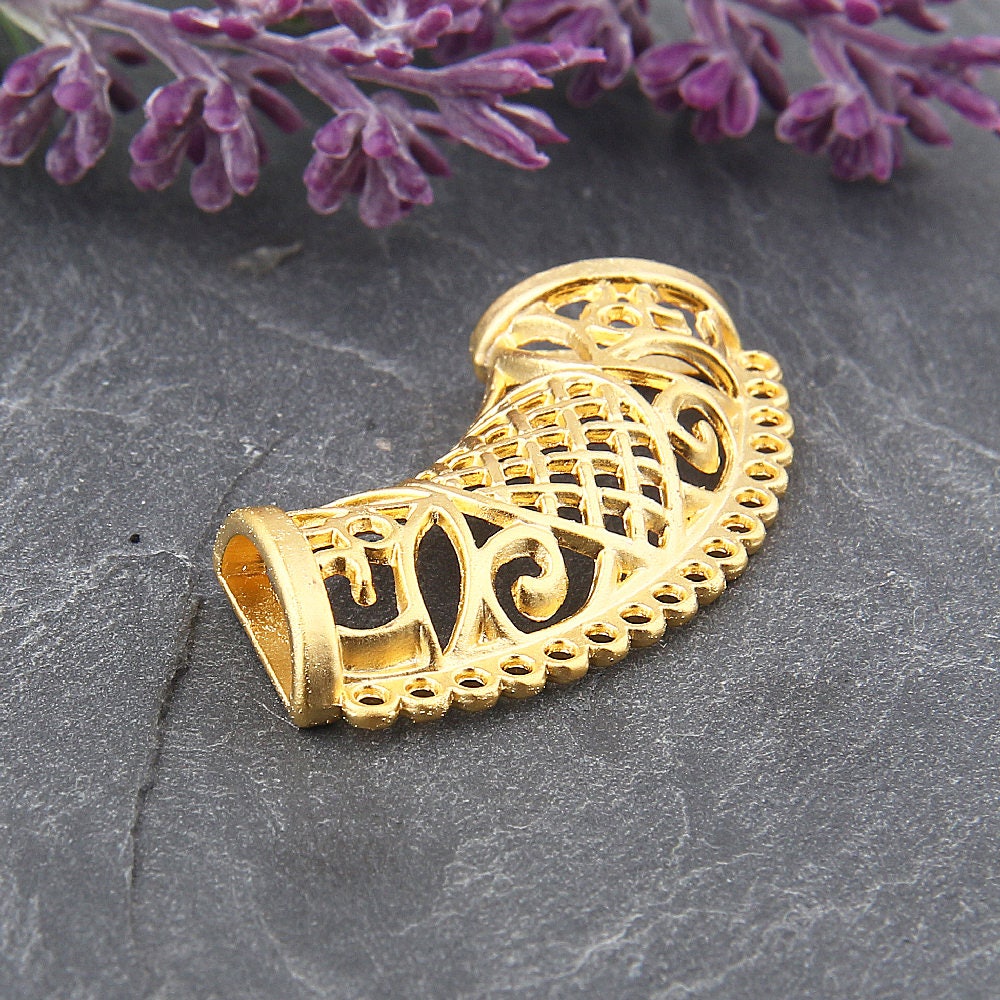 Gold Fretwork Multi Loop Slider Connector Scarf Slider 1 | Etsy