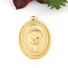 Gold Plated Oval Fish Medallion Pendant, Pendant, 1 Piece // GP-542 - Etsy