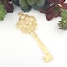 Gold, Large Skeleton Key Pendant, Key Necklace Piece, 1 Piece // GP-607 ...