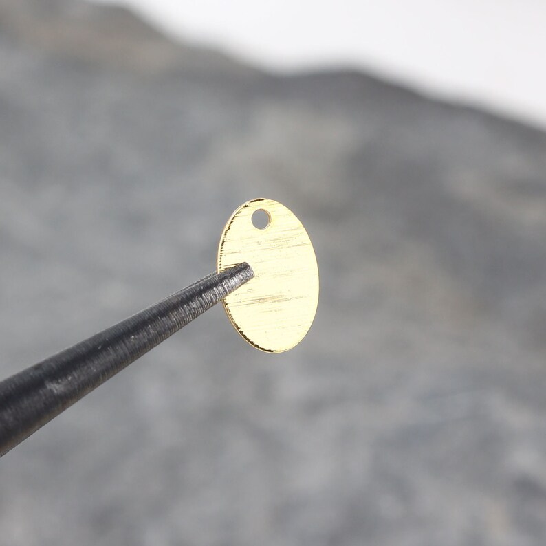 Mini Oval Blank Charms Mini Stamping Blanks Textured Blank - Etsy