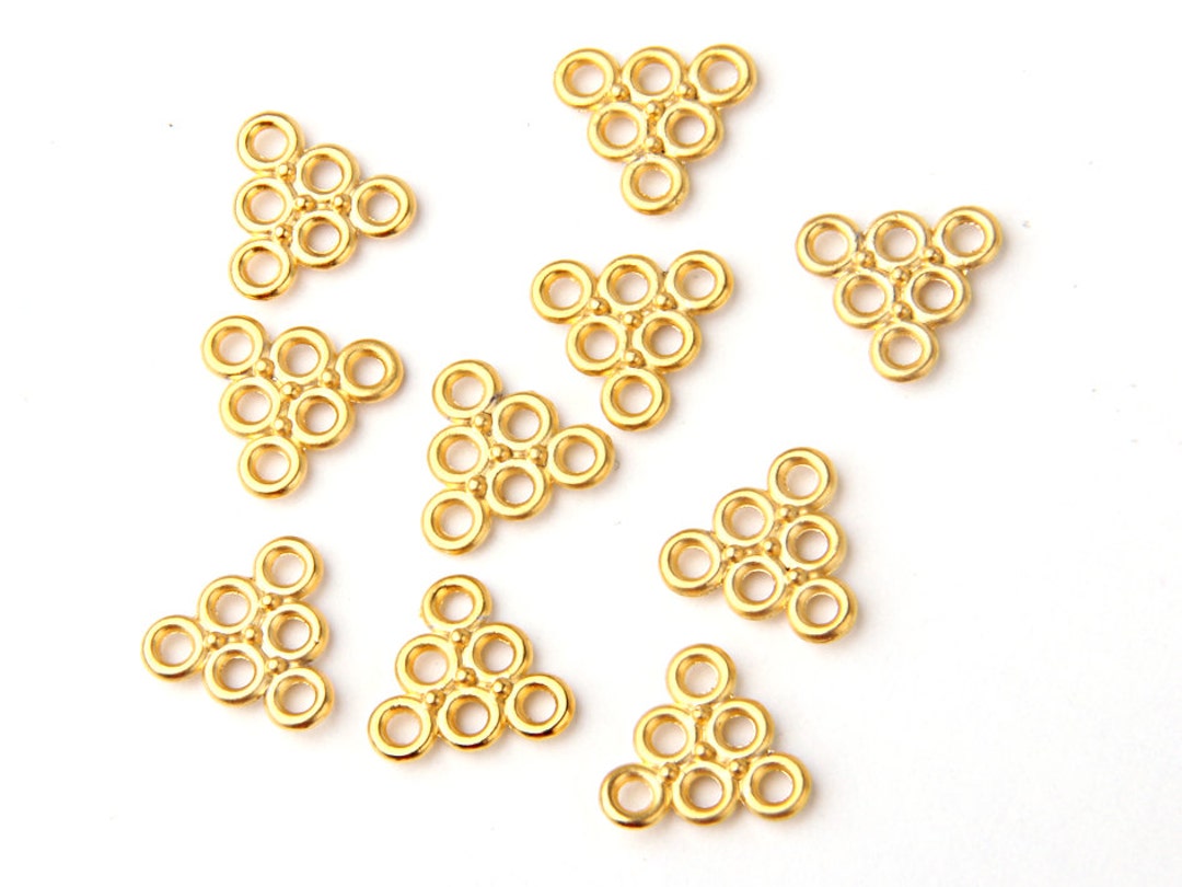 Mini Triangle Connector Link, Matte Gold Plated, 10 Pieces // GPC-356 ...