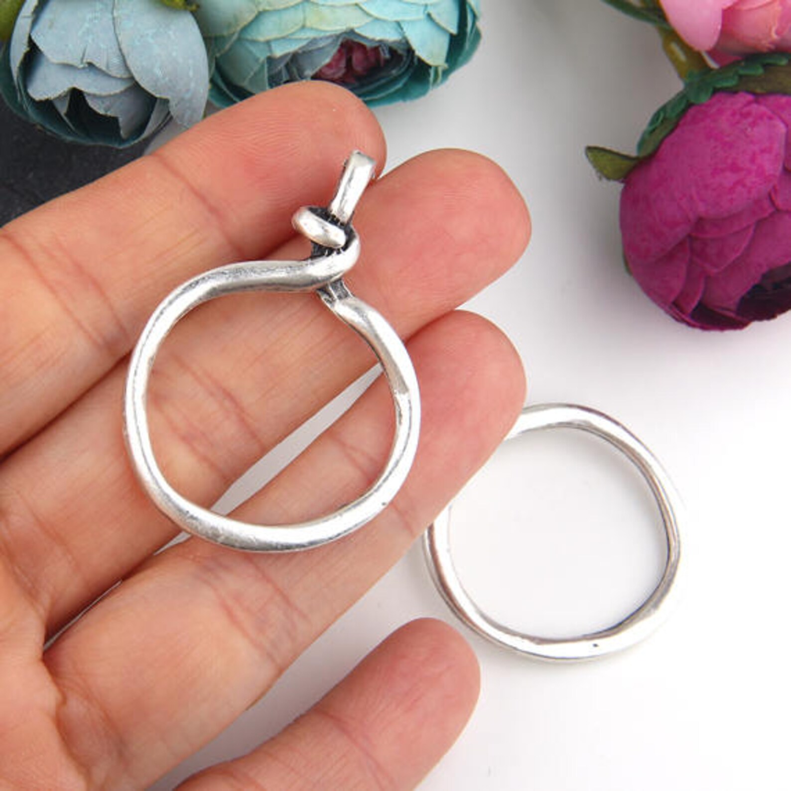 Large Circle Loop Connector Loop Link Large Loop Link | Etsy