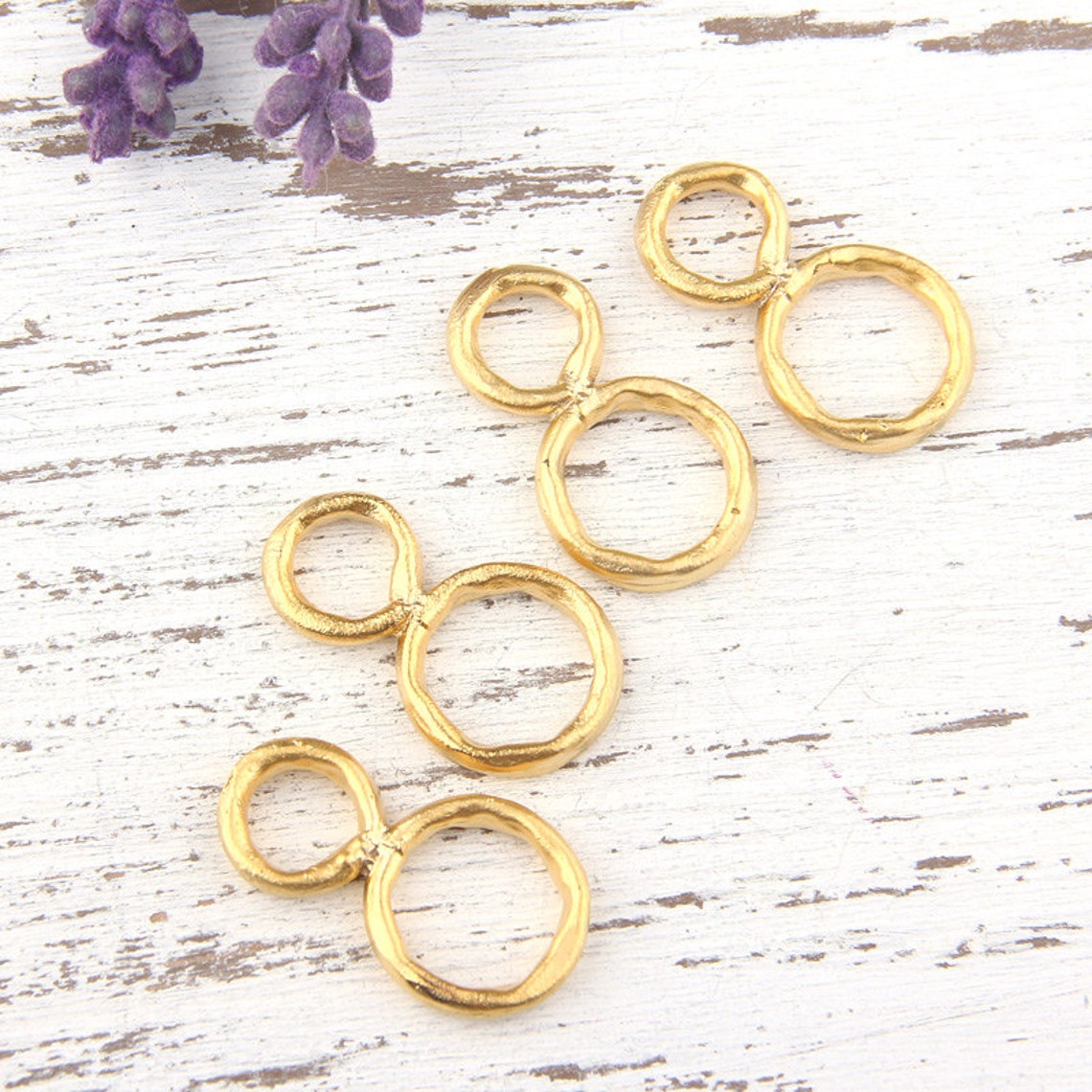 Soldered Double Loop Pendant Connector, Figure 8 Links, 8 Shaped Link ...