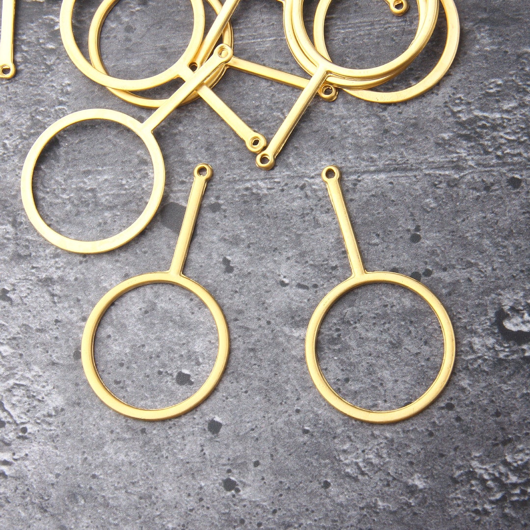 Open Round Bezel, Epoxy Pendant, Bezel for Epoxy Pendant, Gold Bezel ...