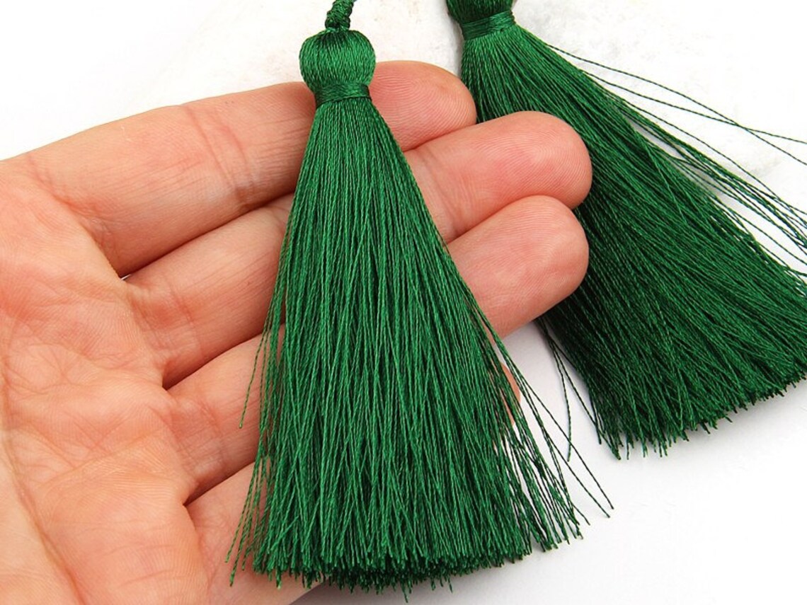 Creamsicle Silk Thread Tassels 2 Pieces Jewelry Supplies - Etsy