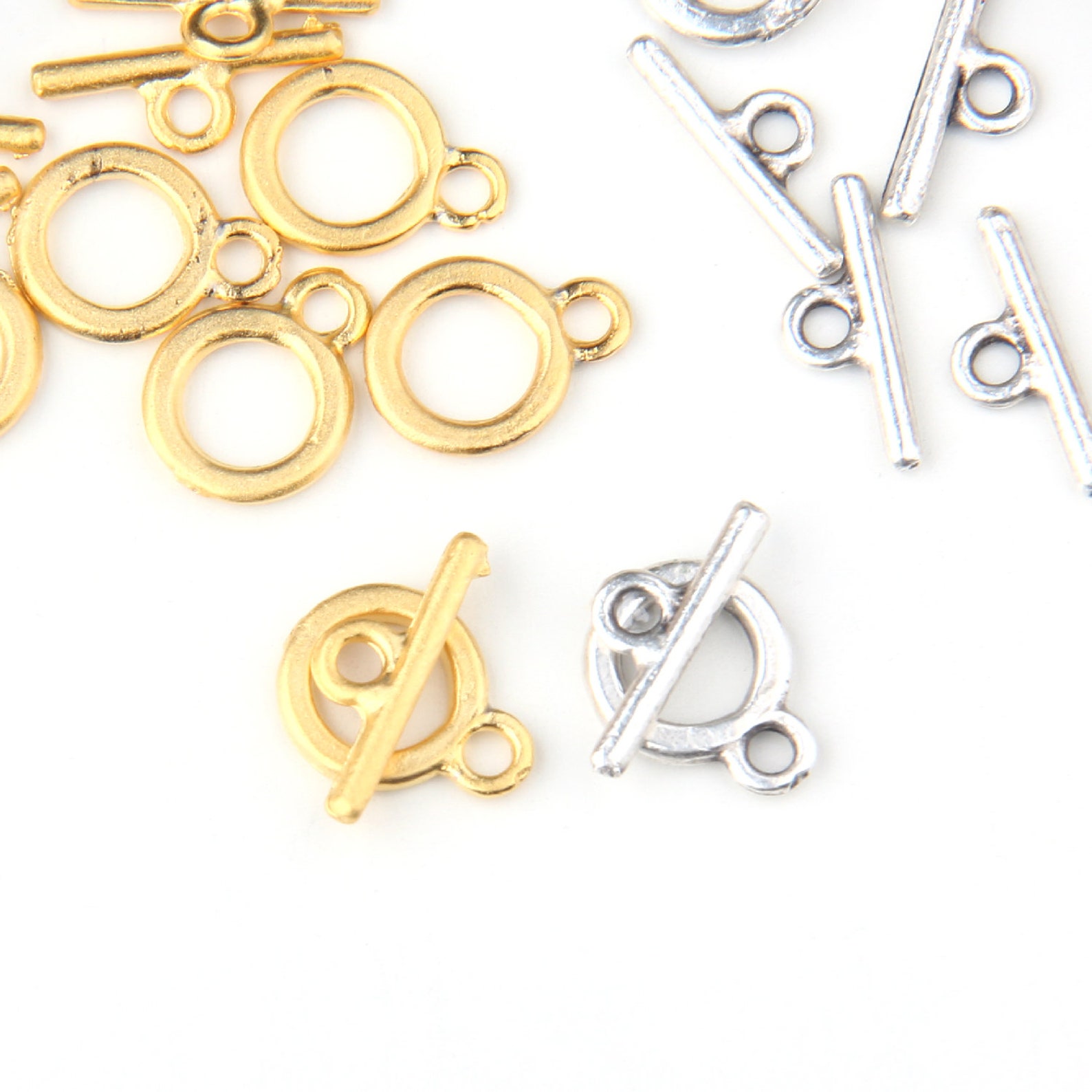 Silver Mini Toggle Clasps T Clasp End Bars Jewelry Closure - Etsy