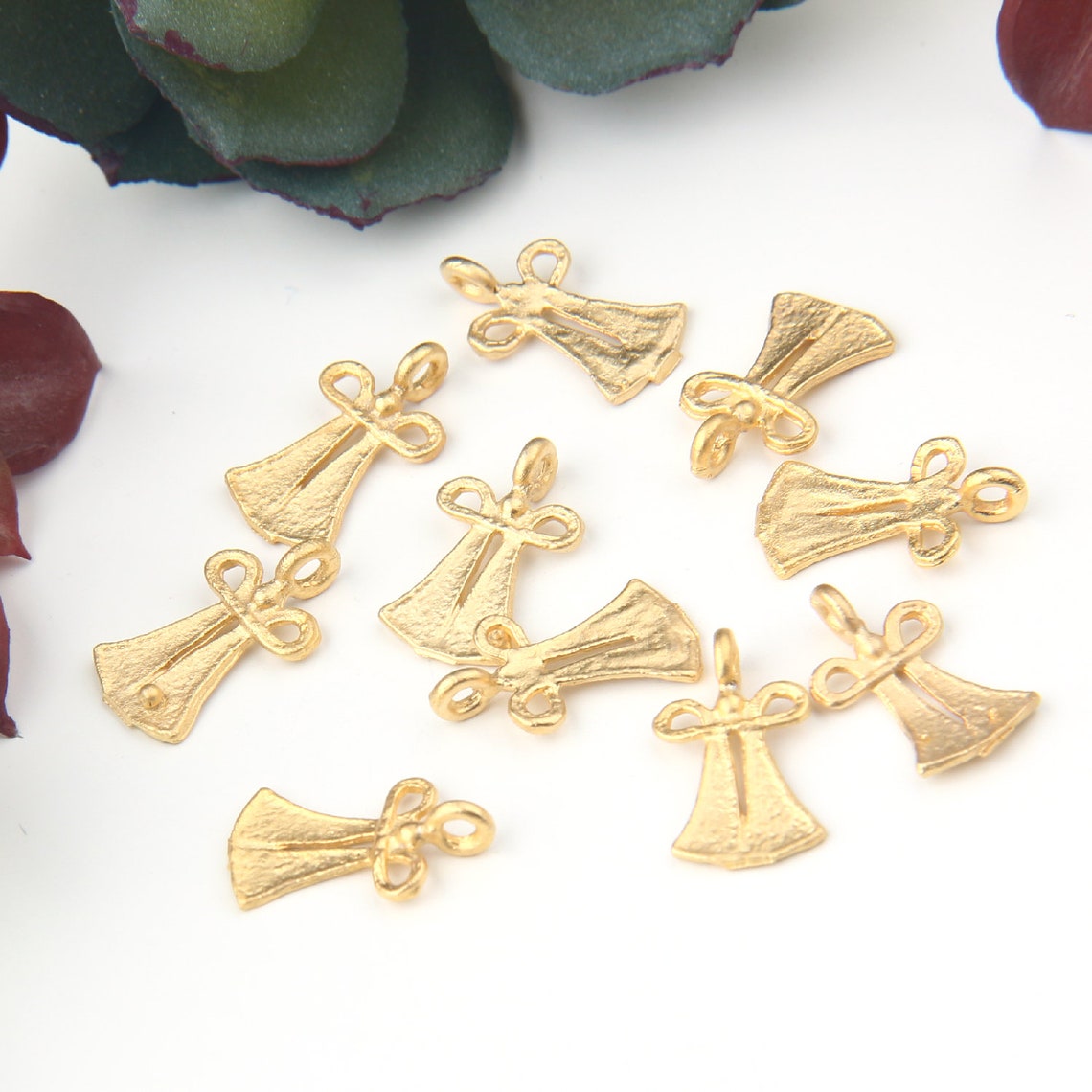 Gold, Mini Caftan Charms, Mini Gold Dress Charms, Jewelry Supplies ...