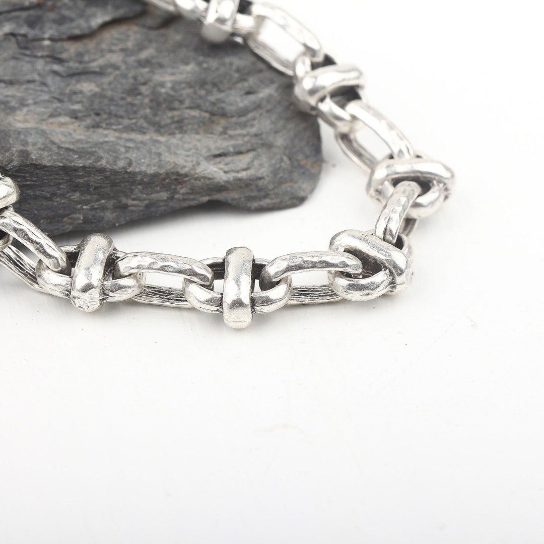 Large Chain Bracelet, Large Chain Connector, Large Silver Chain ...