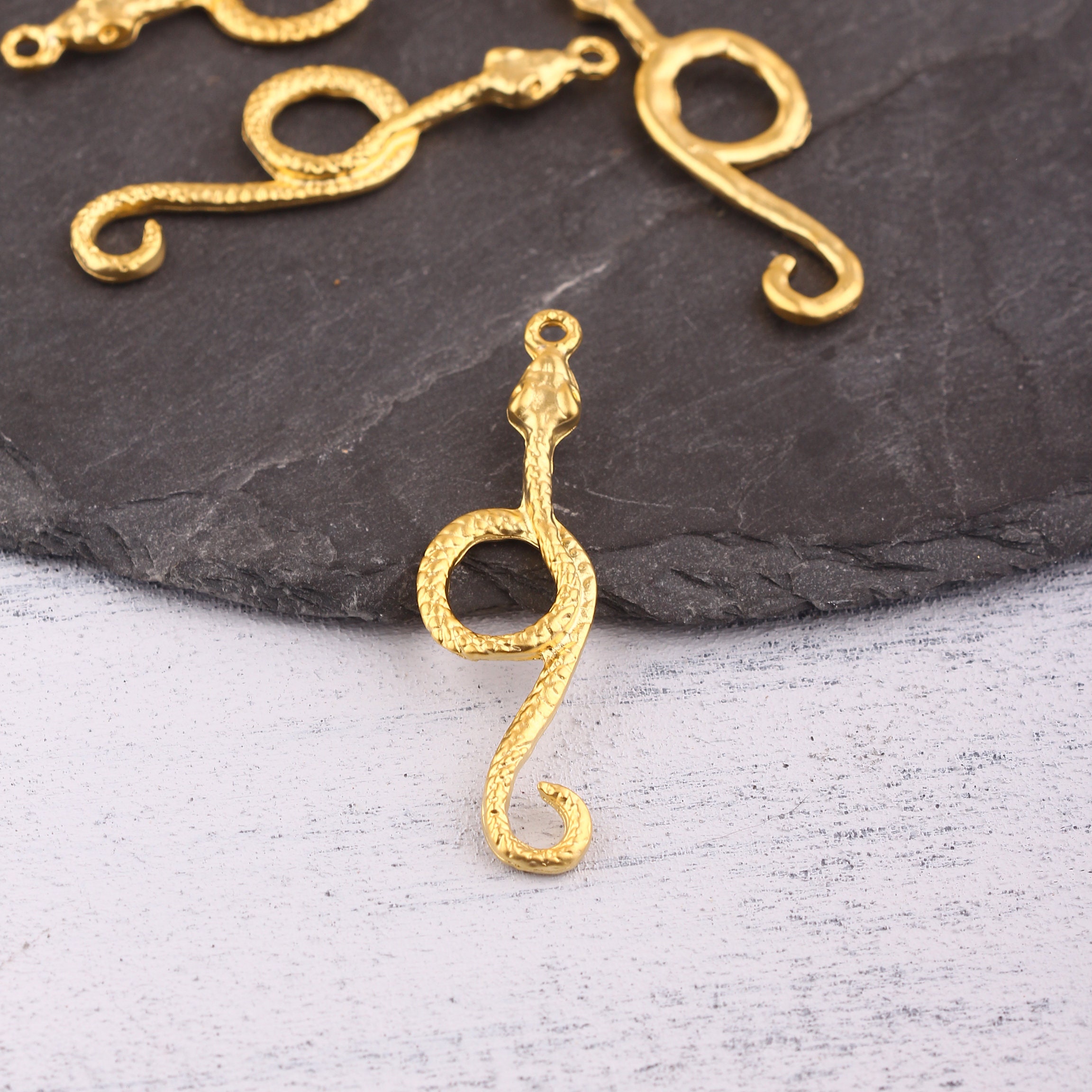 Gold Snake Pendant Gold Serpent Pendant Animal Pendant | Etsy