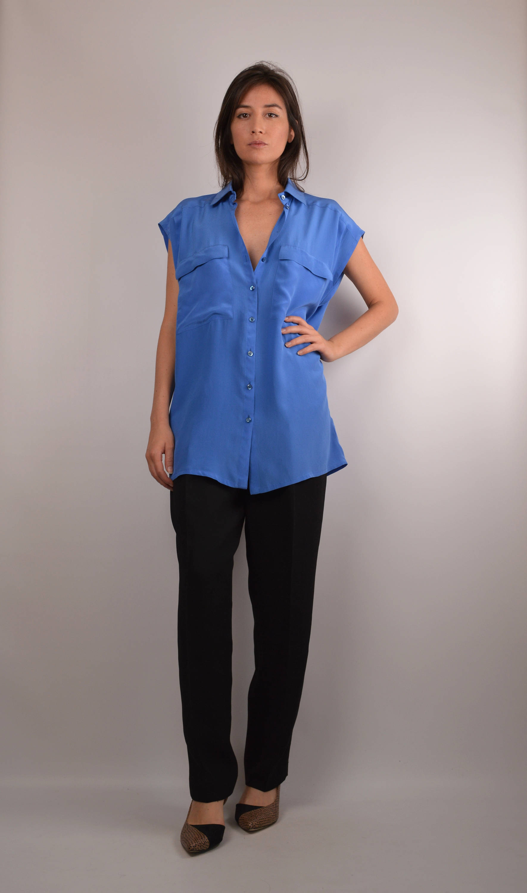 Vintage Escada Silk Overized Shirt