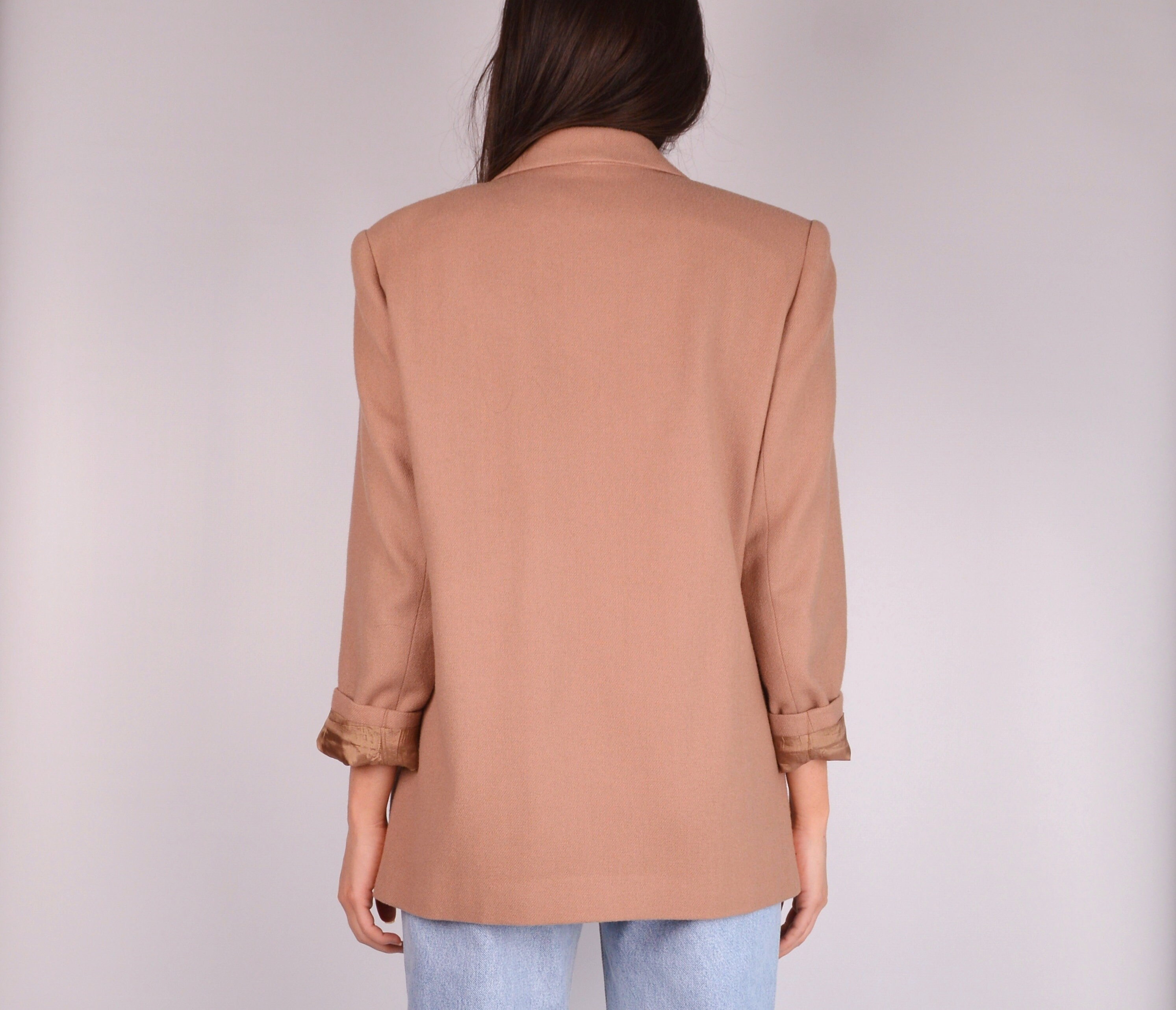 Vintage Camel Wool Blazer (S-M)