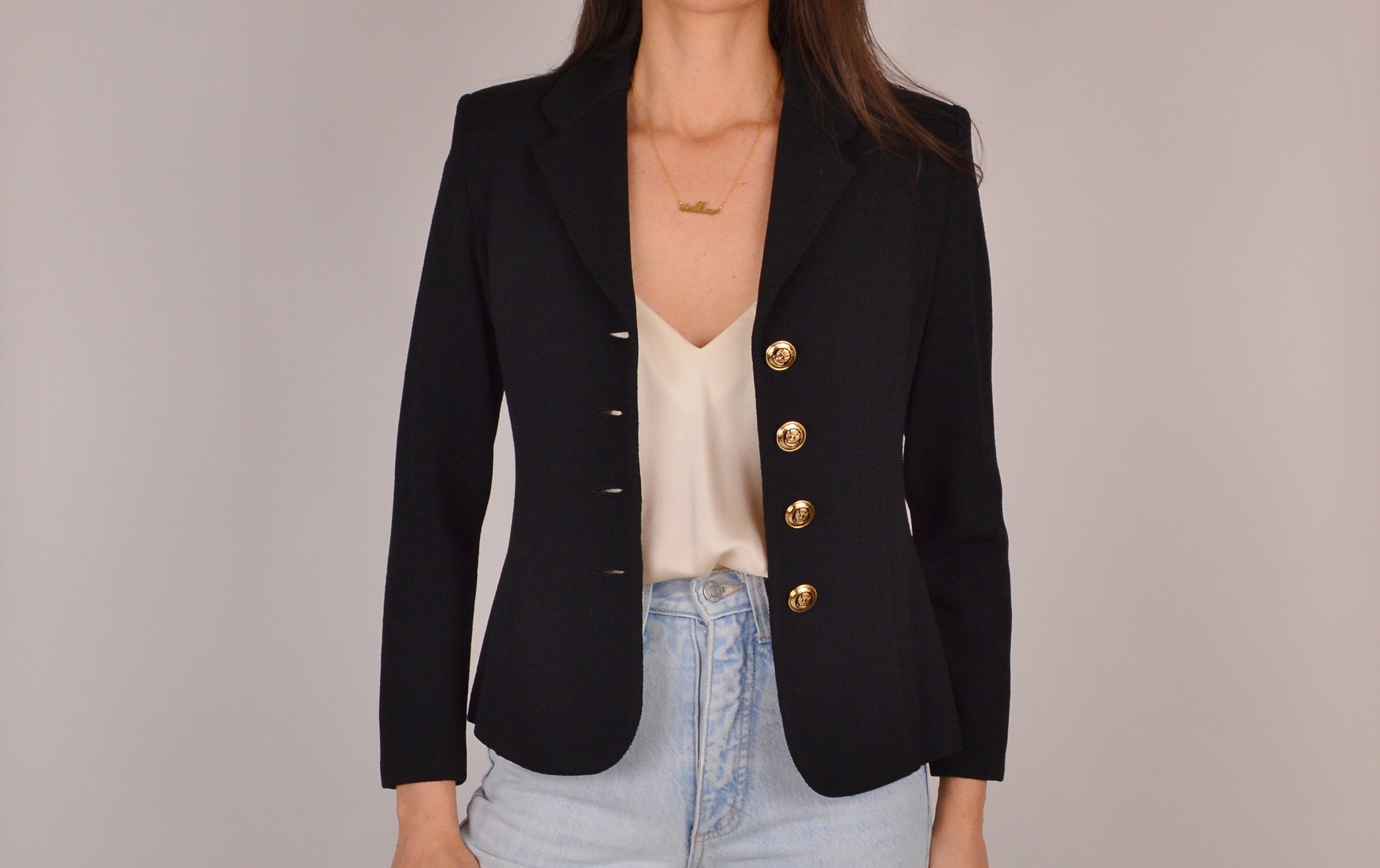 Vintage Knit Perfect Fit Jacket (XS-S)