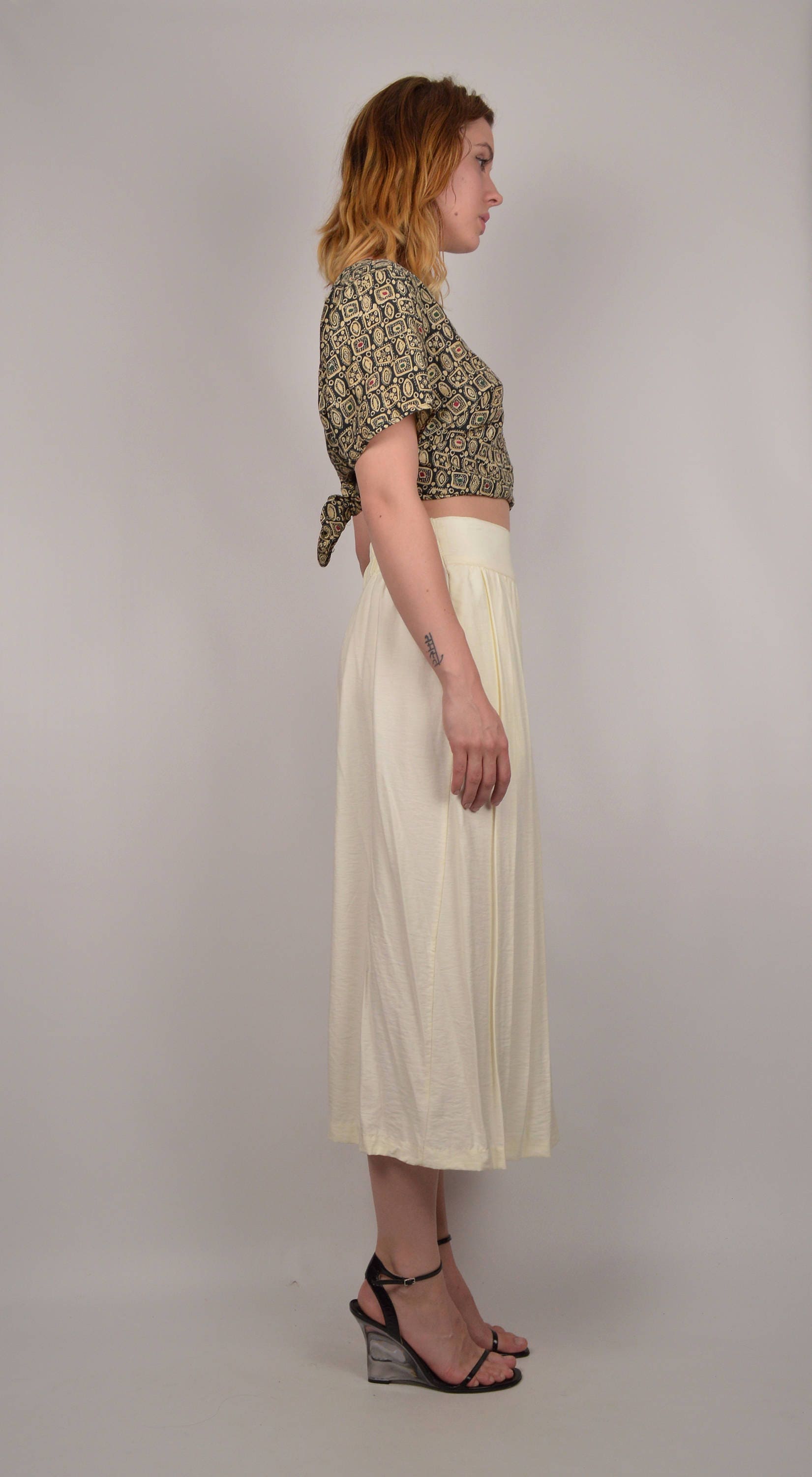 Vintage High Waist Culottes