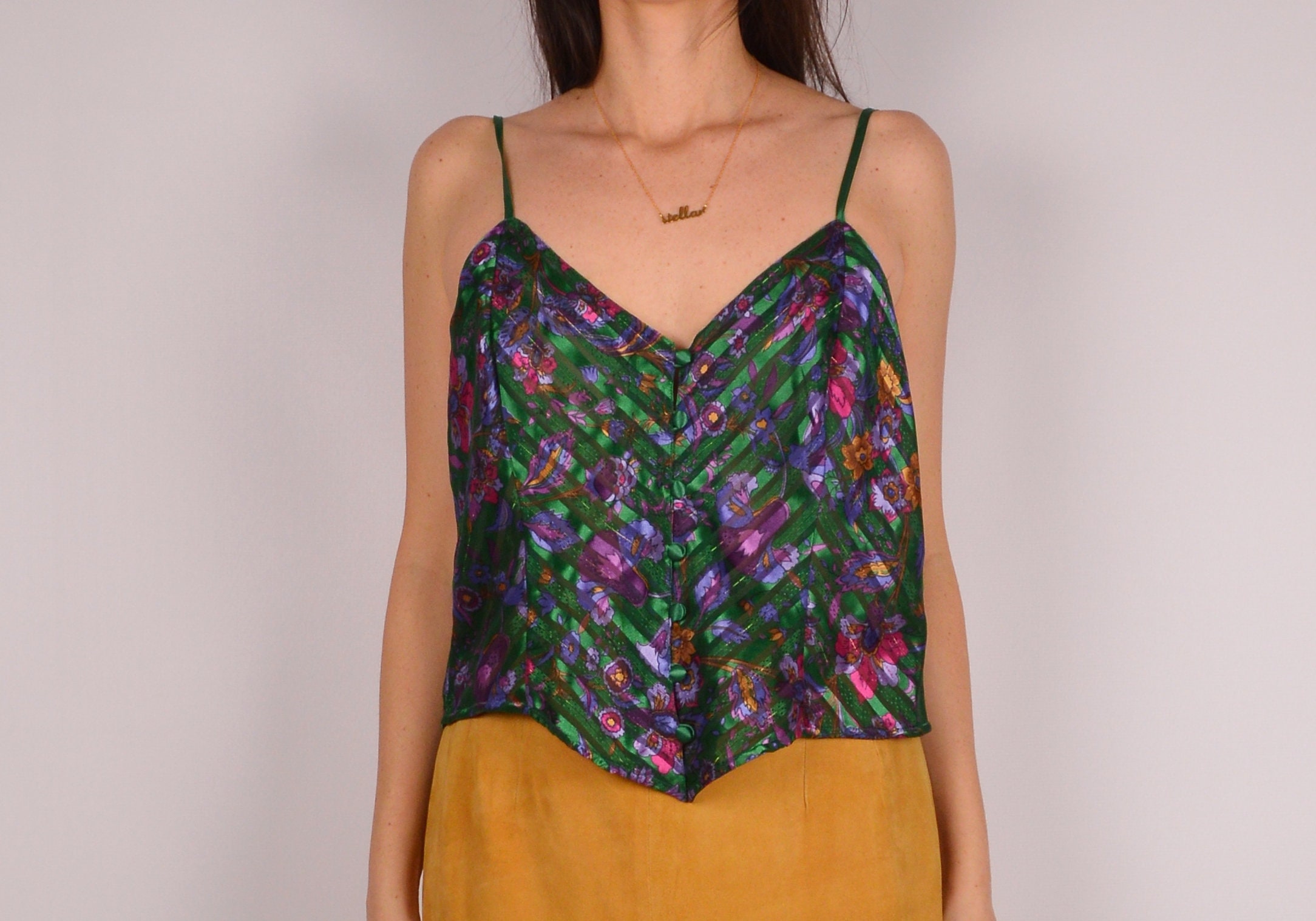 pt Vintage Button Front Camisole (L)