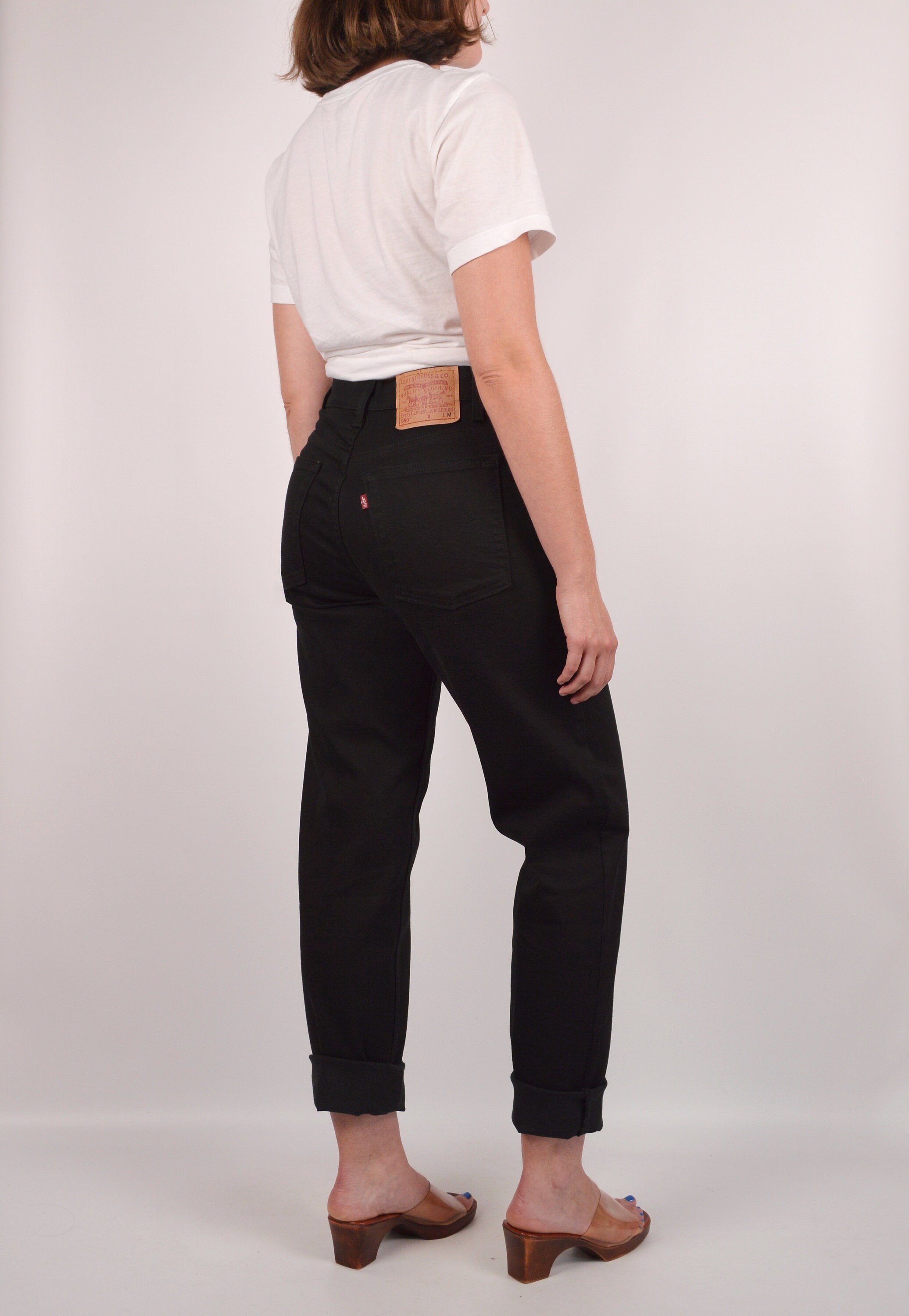 Vintage Black LEVI'S 550 / 29W High Waist Jeans