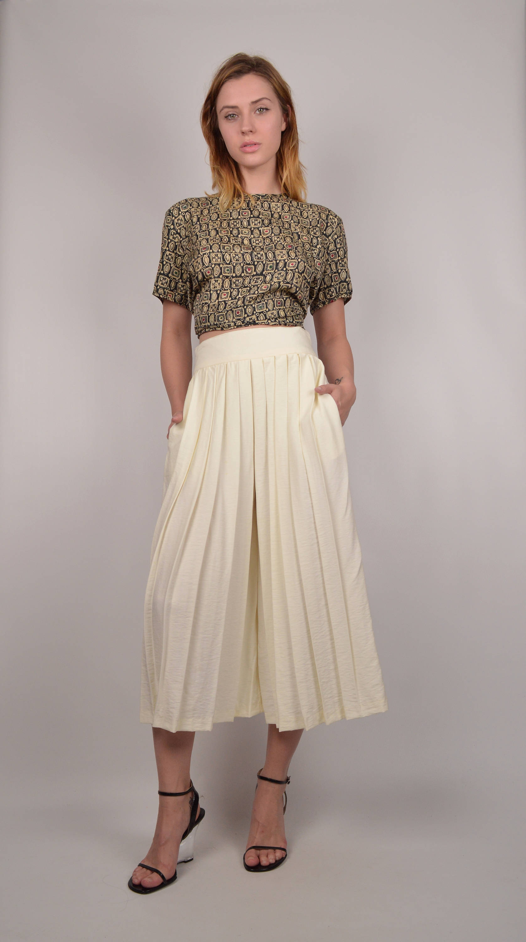 Vintage High Waist Culottes