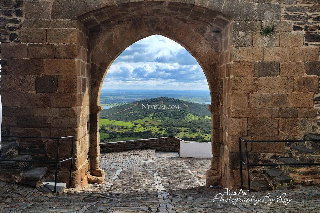 Castelo De Monsaraz - Portugal. Original Fine Art Photography. Lake and ...