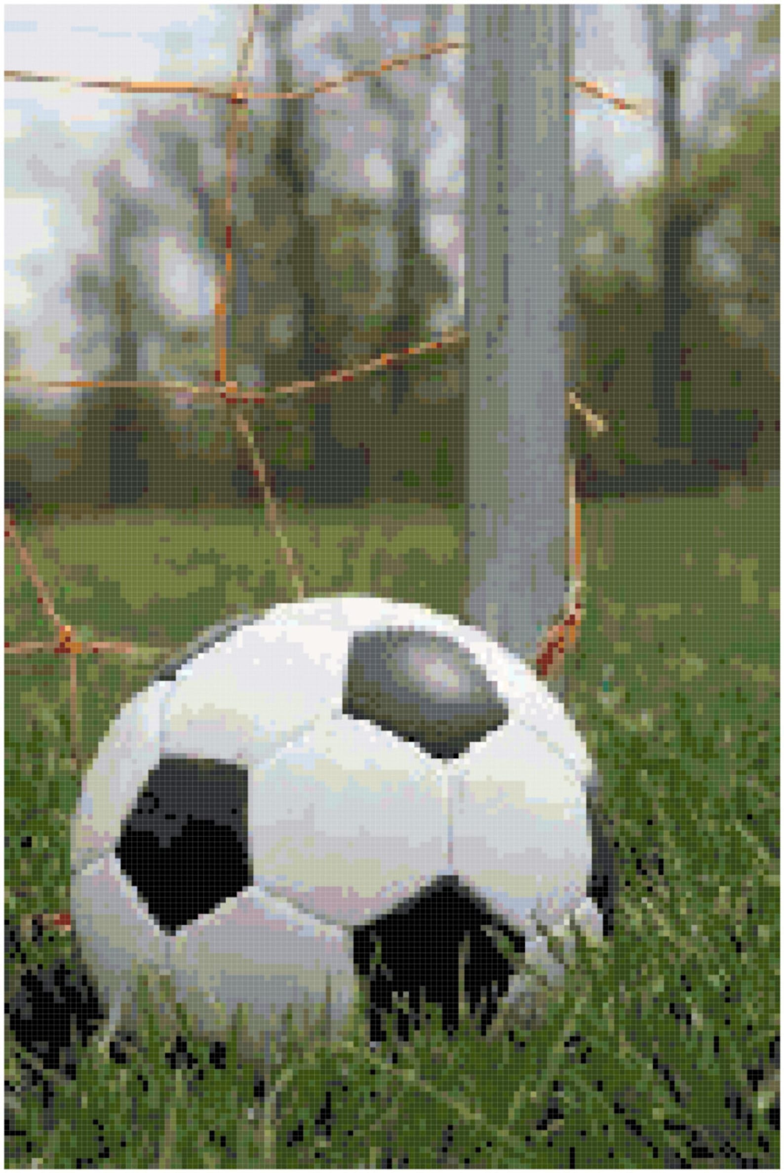Soccer Ball Counted Cross Stitch Pattern Chart PDF Download by ...