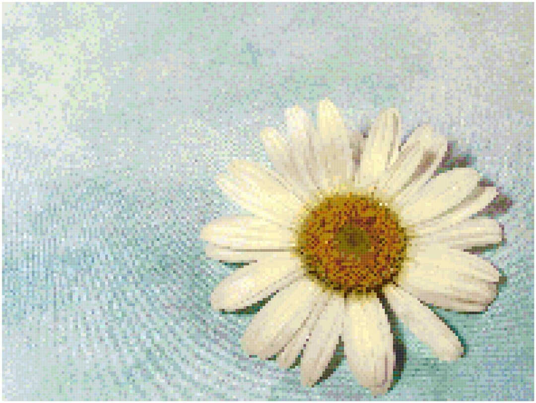 Daisy Art Counted Cross Stitch Pattern Chart PDF Download by Stitching ...