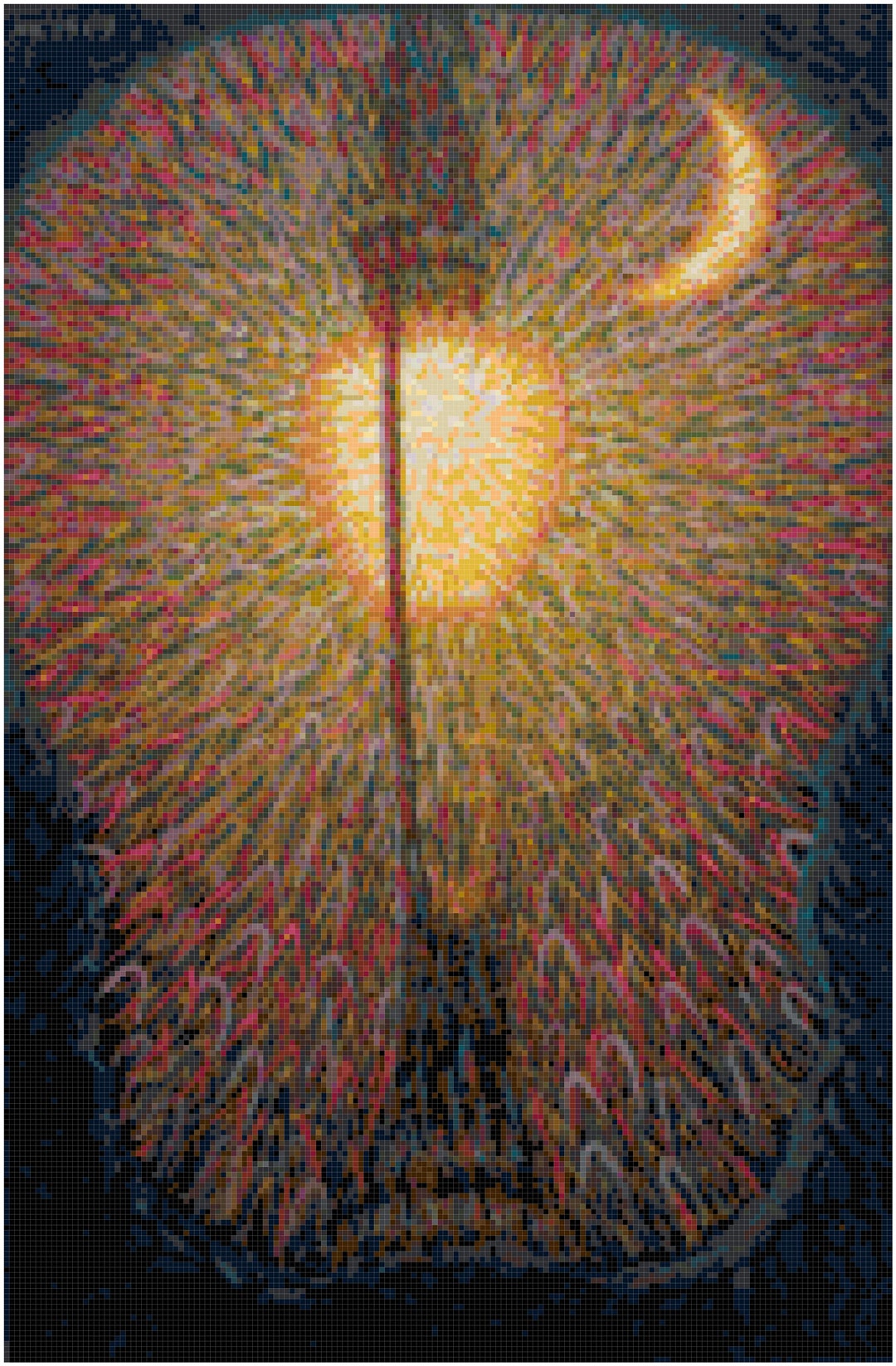 Giacomo Balla Street Light Counted Cross Stitch Pattern Chart PDF ...