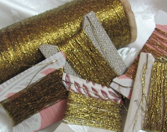 Fine Gold Real Metal Thread Antique French Early Century - Etsy