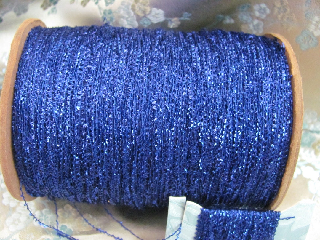 Fine Royal Blue Metallic Sparkly Glitter Thread Embroidery Floss ...