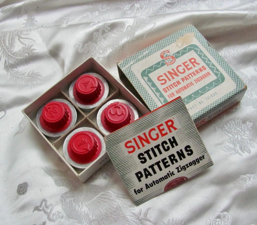 Set of 4 Templates for Vintage Singer Automatic Zigzagger Hand Held ...