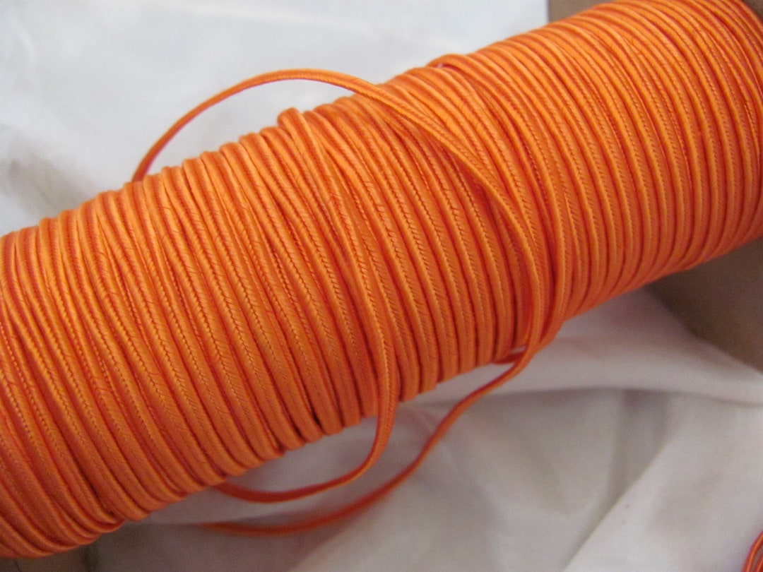 2.5mm Vintage Orange Woven Braided Rope Cord Soutache Sewing Trim Yarn ...