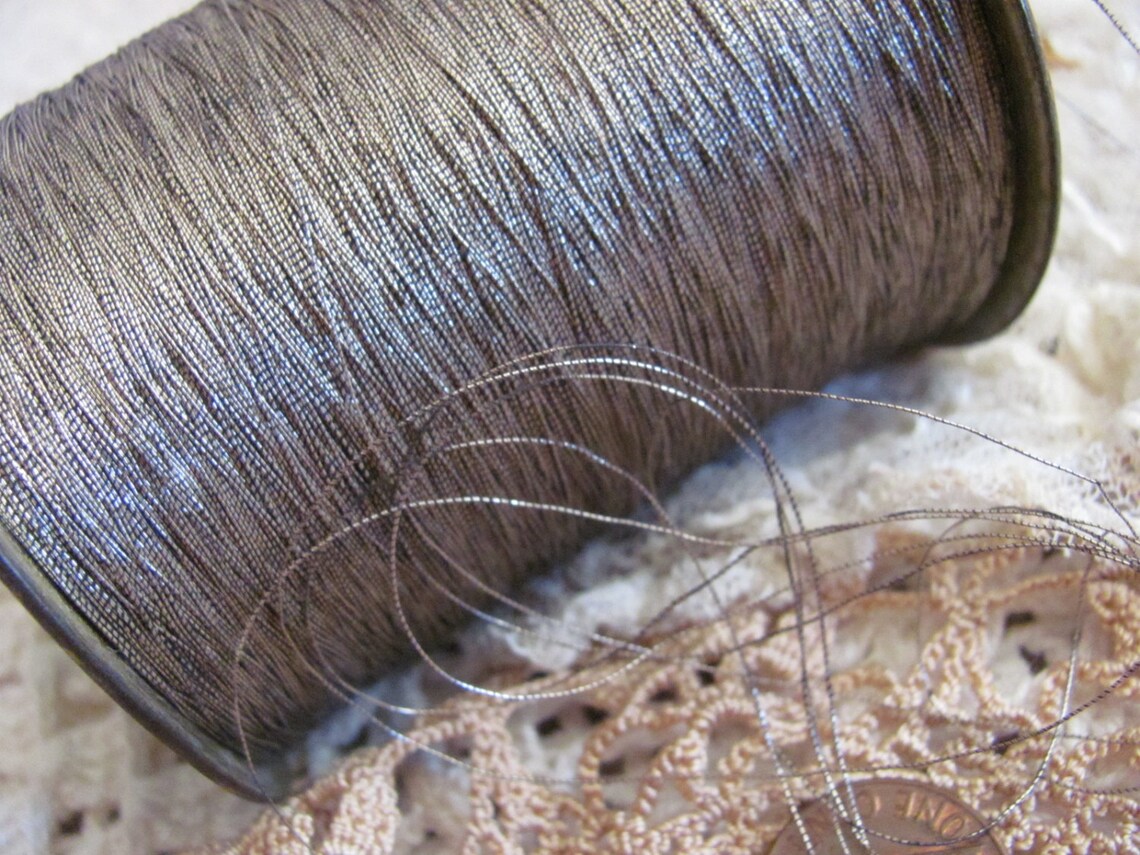 Metal Thread Antique French Early Century Silver 1 Ply Real - Etsy