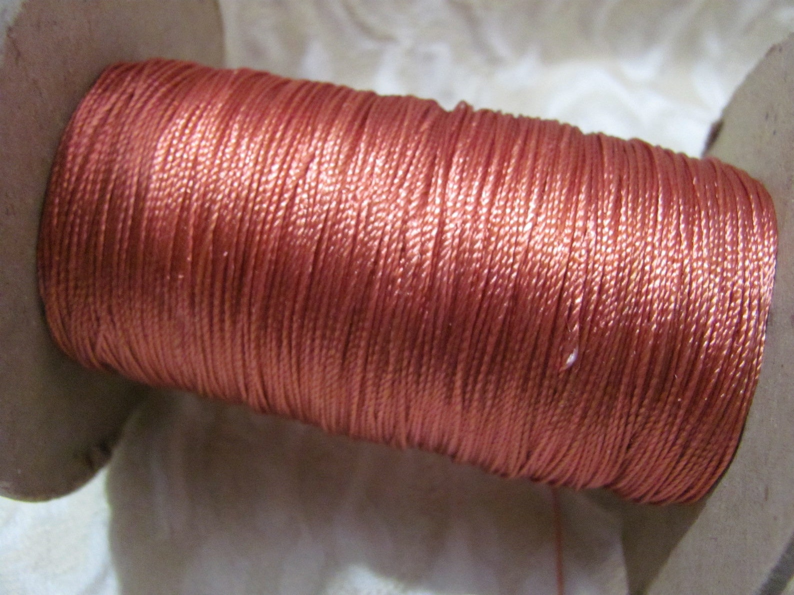 Twisted Silk Thread // Pink/orange Antique Vintage Embroidery - Etsy