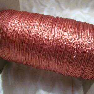 Twisted Silk Thread // Pink/orange Antique Vintage Embroidery Silk ...