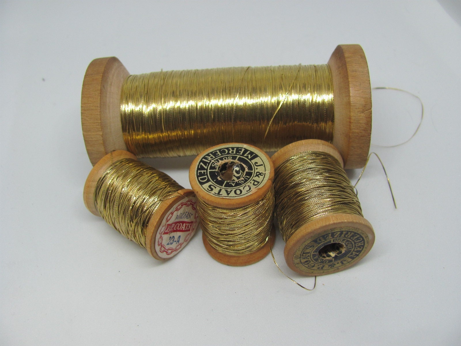 Fine Gold Real Metal Thread Antique French Early Century - Etsy