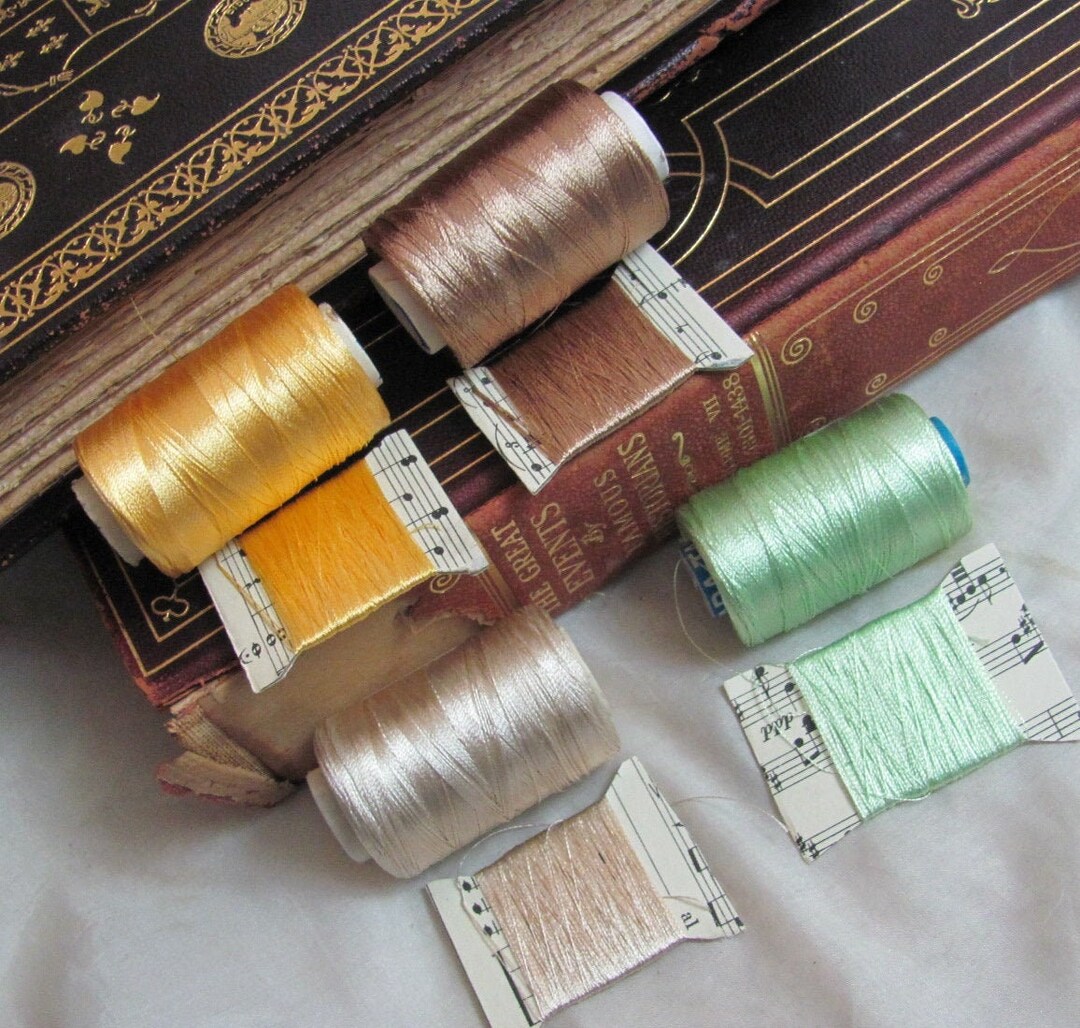 100% Silk Thread // Embroidery Floss Thread Real Silk // Choose Color ...