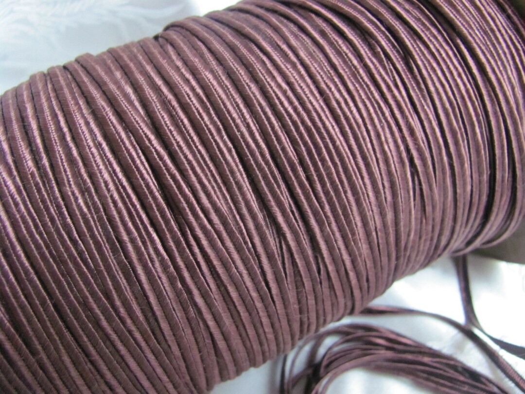 3mm Vintage Brown / Burgundy Woven Braided Rope Cord Soutache Sewing ...