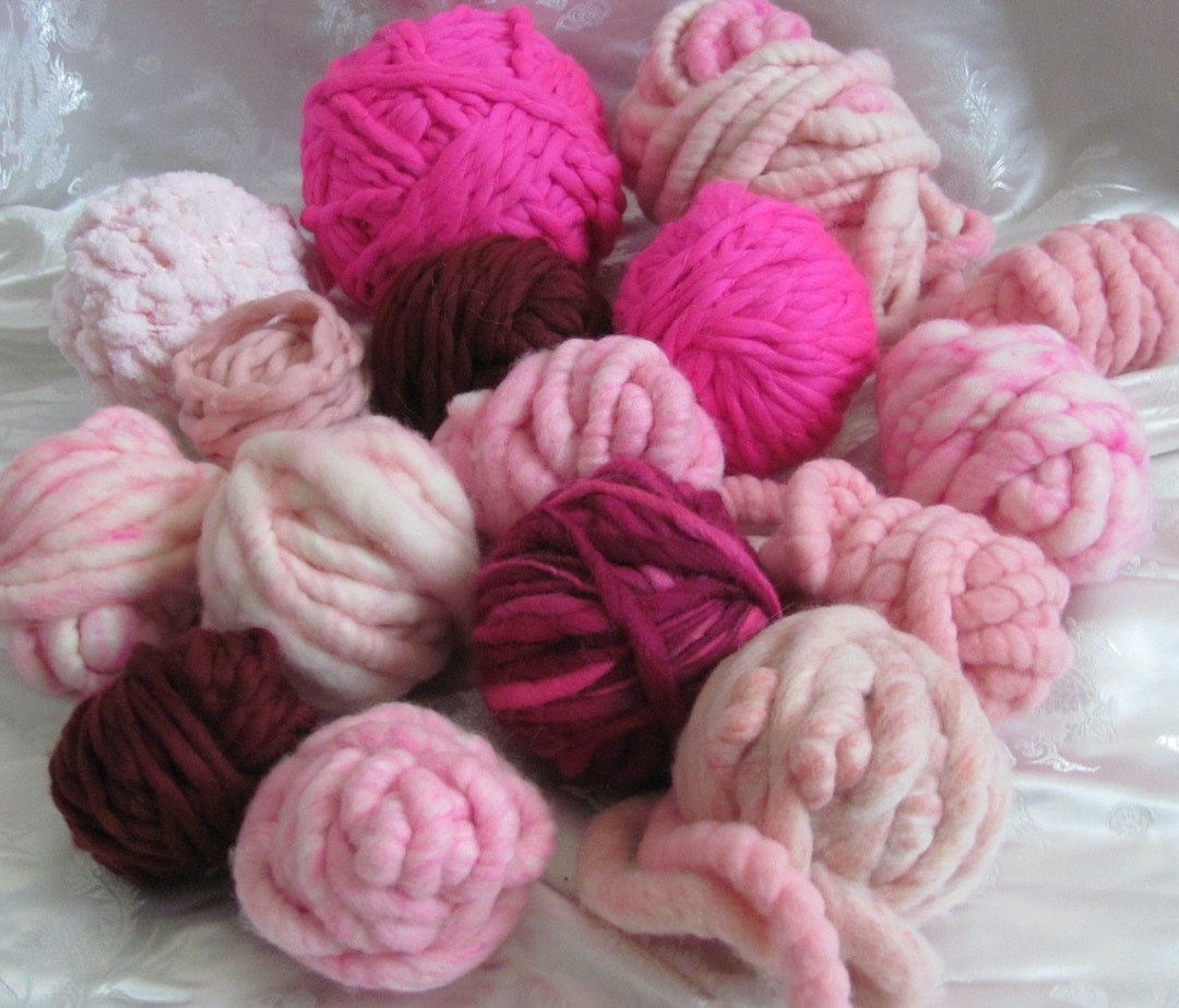 Super Bulky Yarn Bundle Lot of Assorted Yarns Sampler Fancy Natural ...