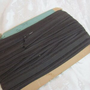 Dark Brown Ribbon Woven Braided Middy Twill Cord Strap Trim Ribbon Tape ...