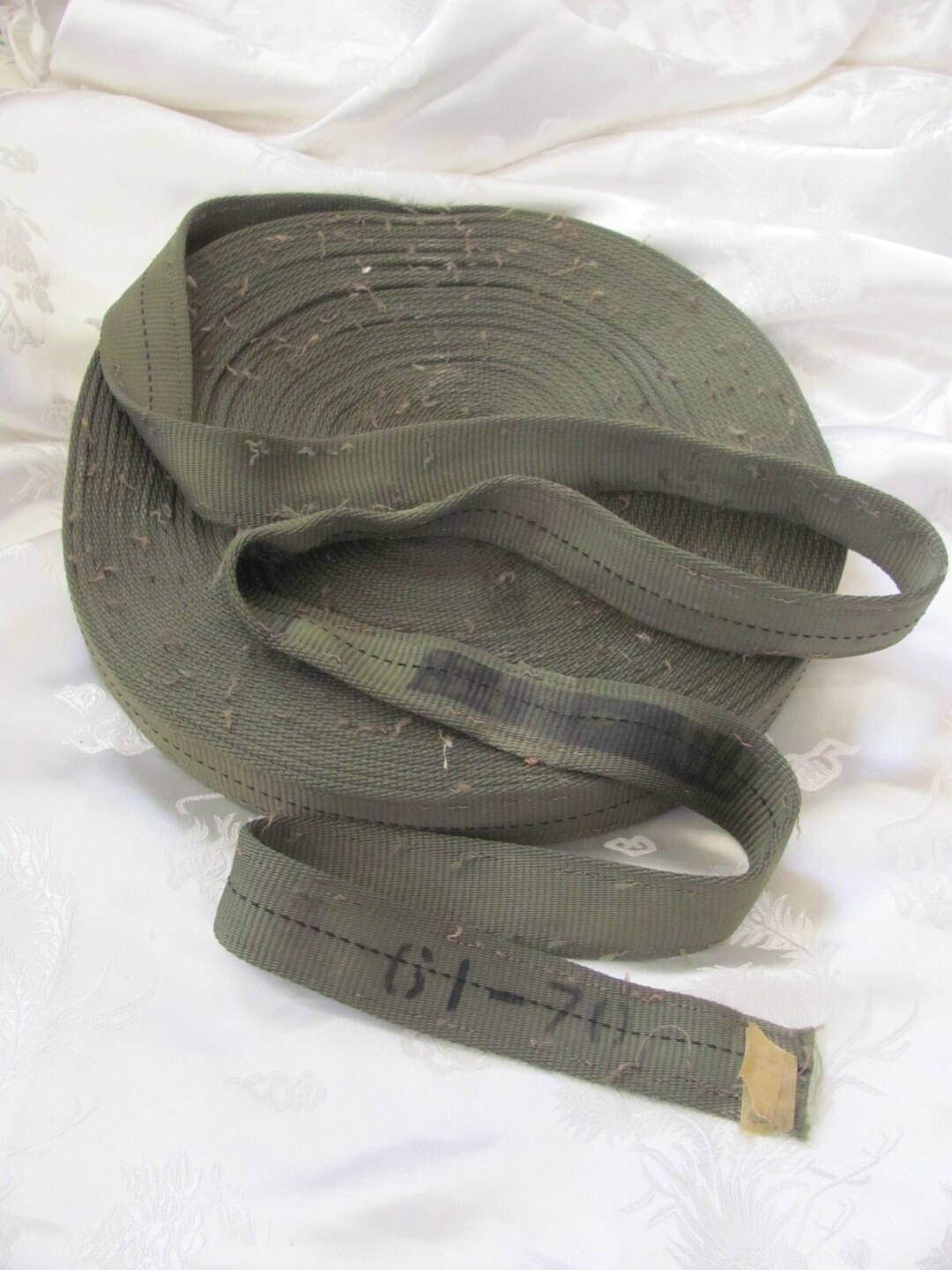 Military Army Issue Green Strong Sturdy Nylon Canvas Woven Strap ...