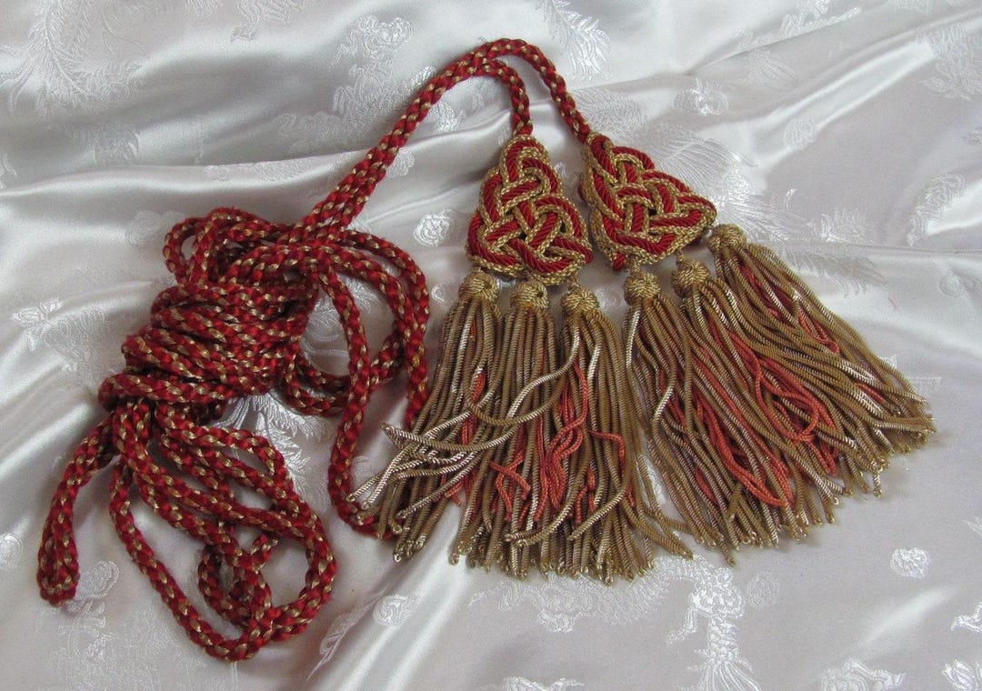 Cinctures Set of 2 Vintage Liturgical Vestment Priest's Stole Tassels ...
