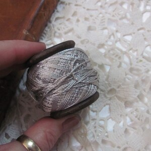 Silk Thread on Small Wooden Spool Antique 19th Century Embroidery ...
