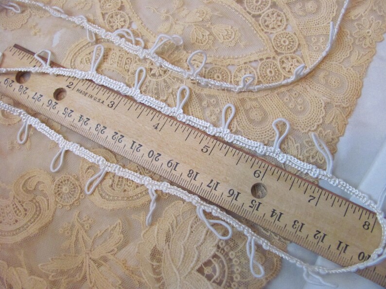 Vintage off White Button Elastic Loop Wedding Dress Sewing - Etsy