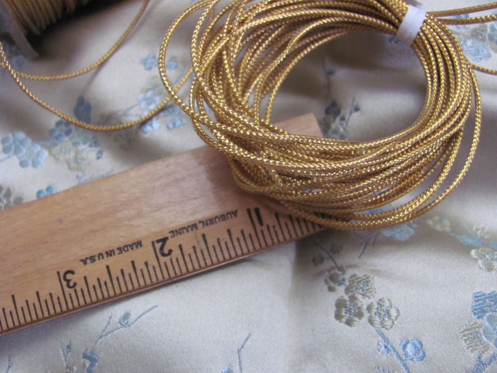 Gold Metallic Braided Cord Vintage 5 Yards More Available - Etsy