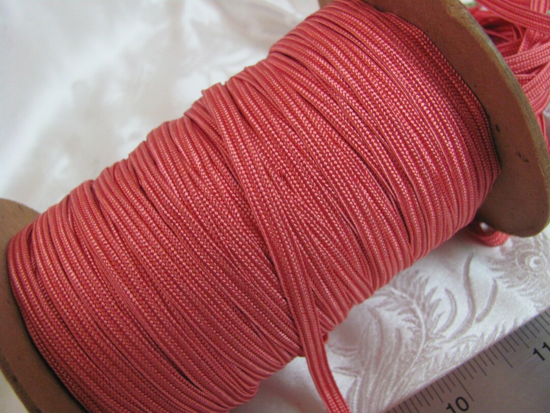 Pink Ribbon Woven Braided Middy Twill Cord Strap Trim Ribbon Tape ...